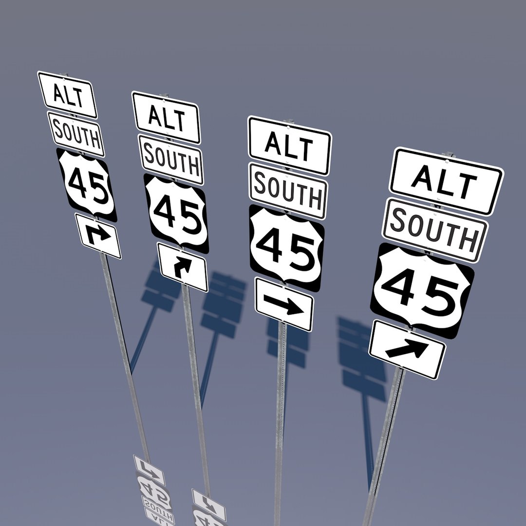 U S Highway 45 3d C4d