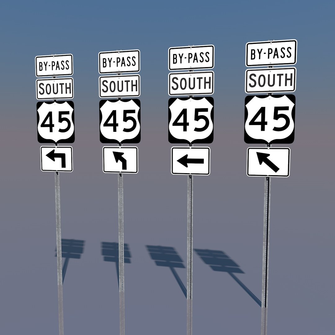 U S Highway 45 3d C4d