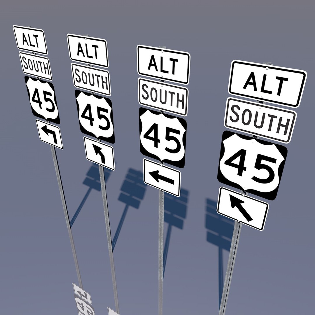 U S Highway 45 3d C4d