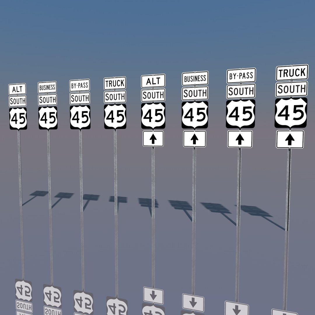u s highway 45 3d c4d