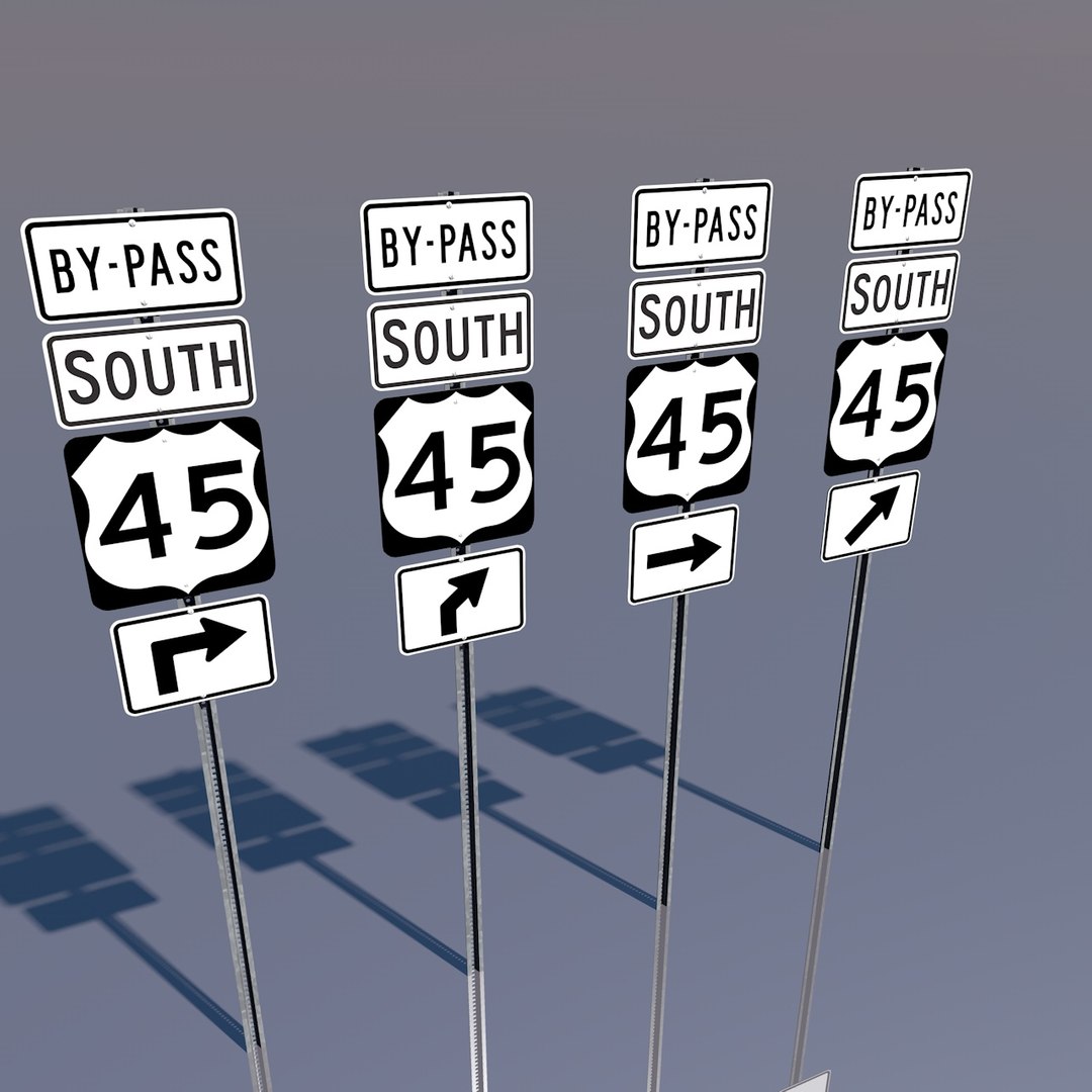U S Highway 45 3d C4d