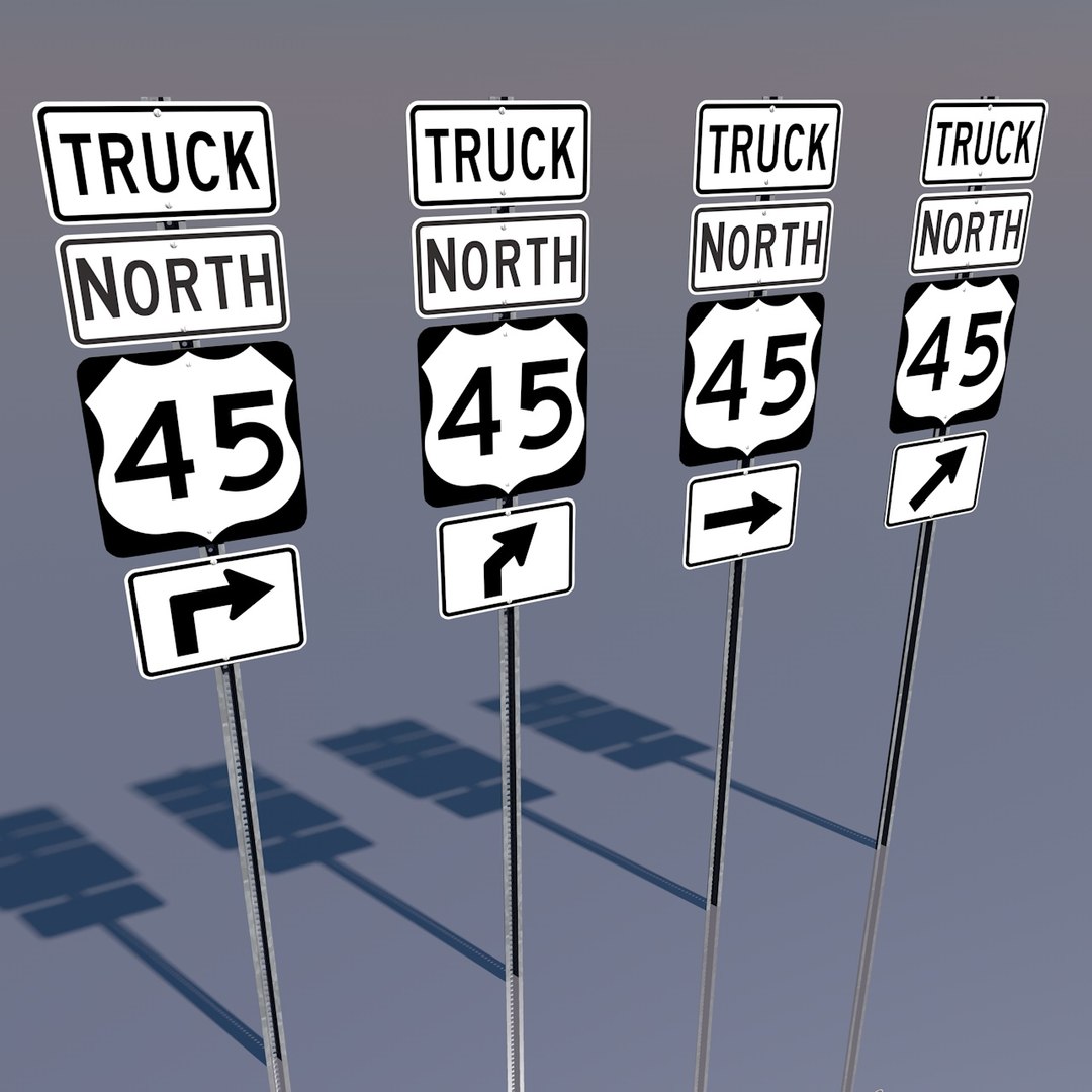 u s highway 45 3d c4d