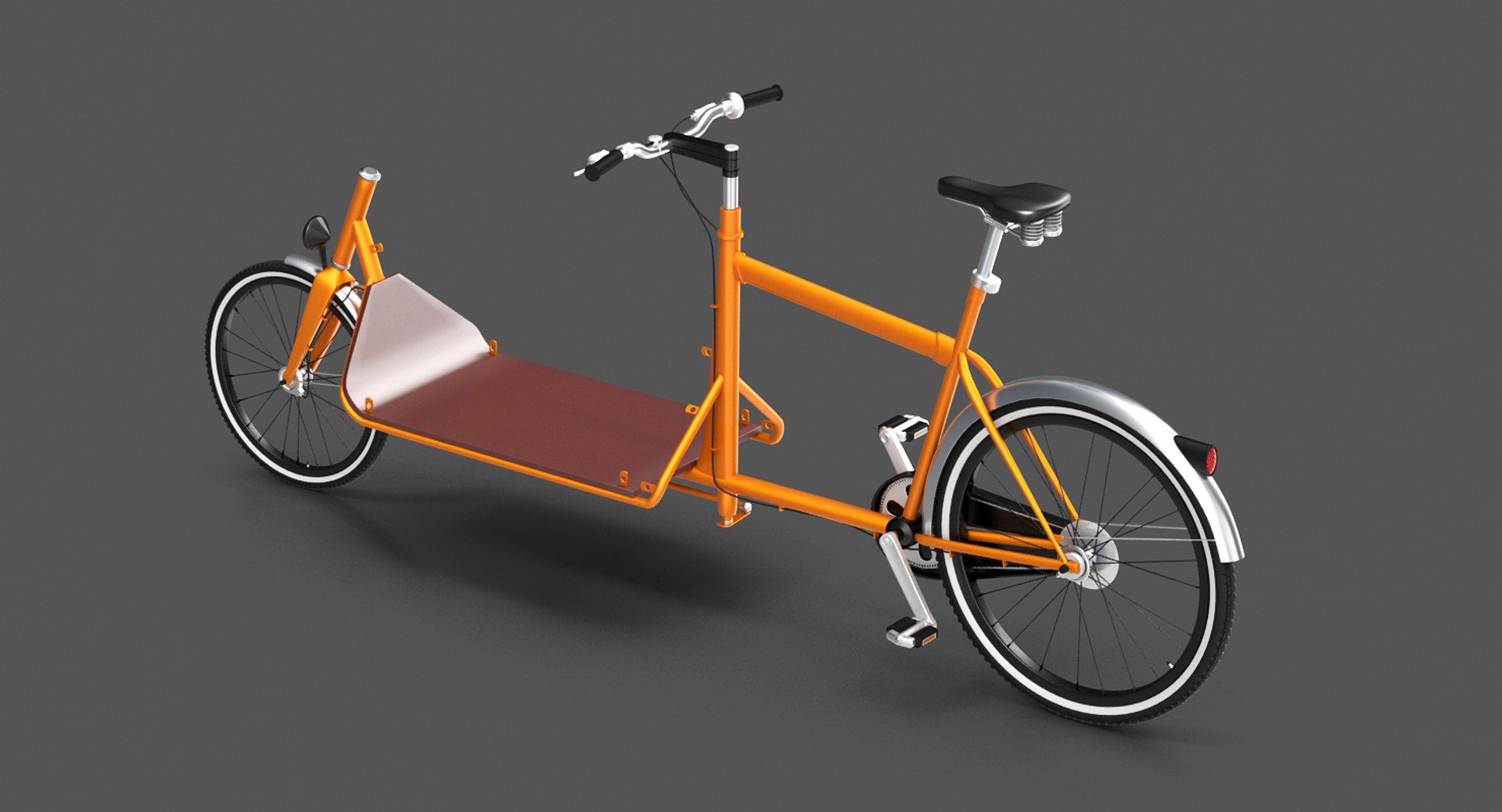 freight bicycle cargo bike 3d model