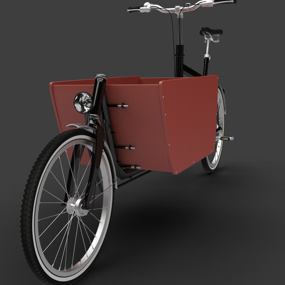 freight bicycle cargo bike 3d model