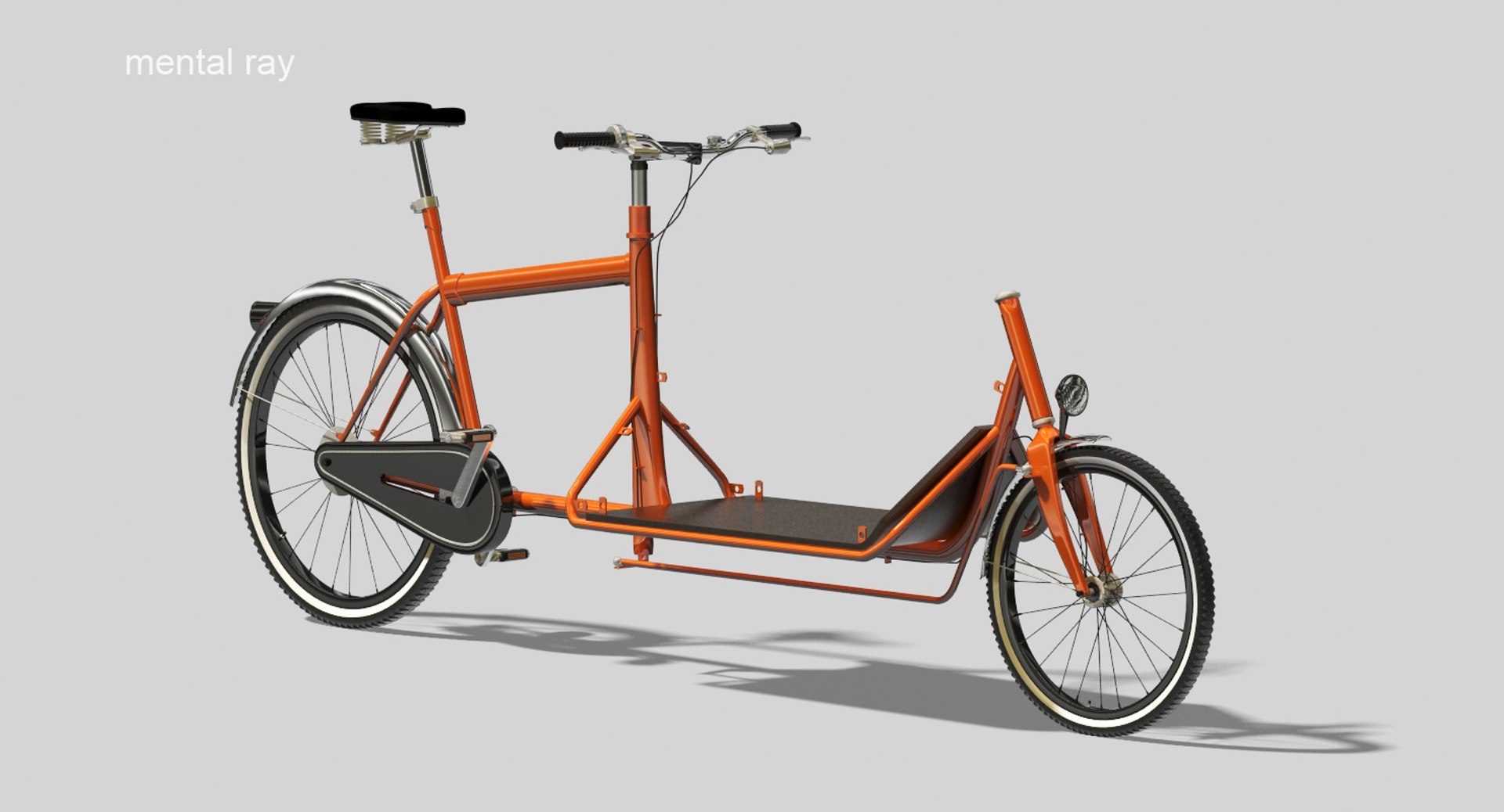 freight bicycle cargo bike 3d model