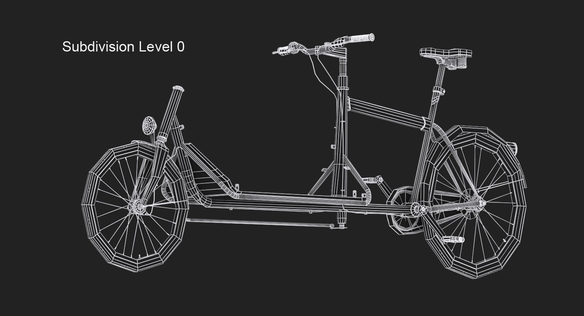 freight bicycle cargo bike 3d model