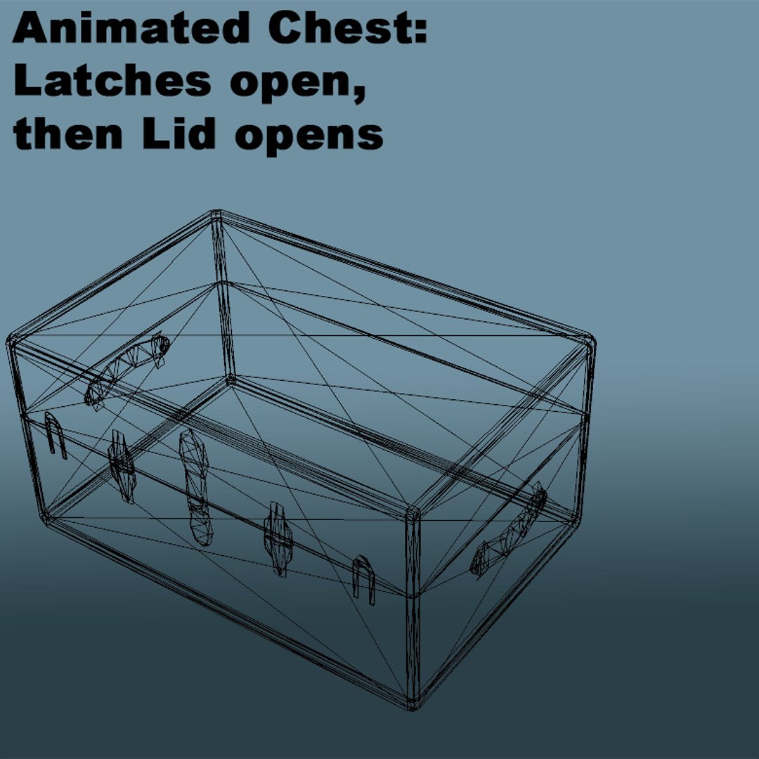 Chest Opening Animation 3d Model