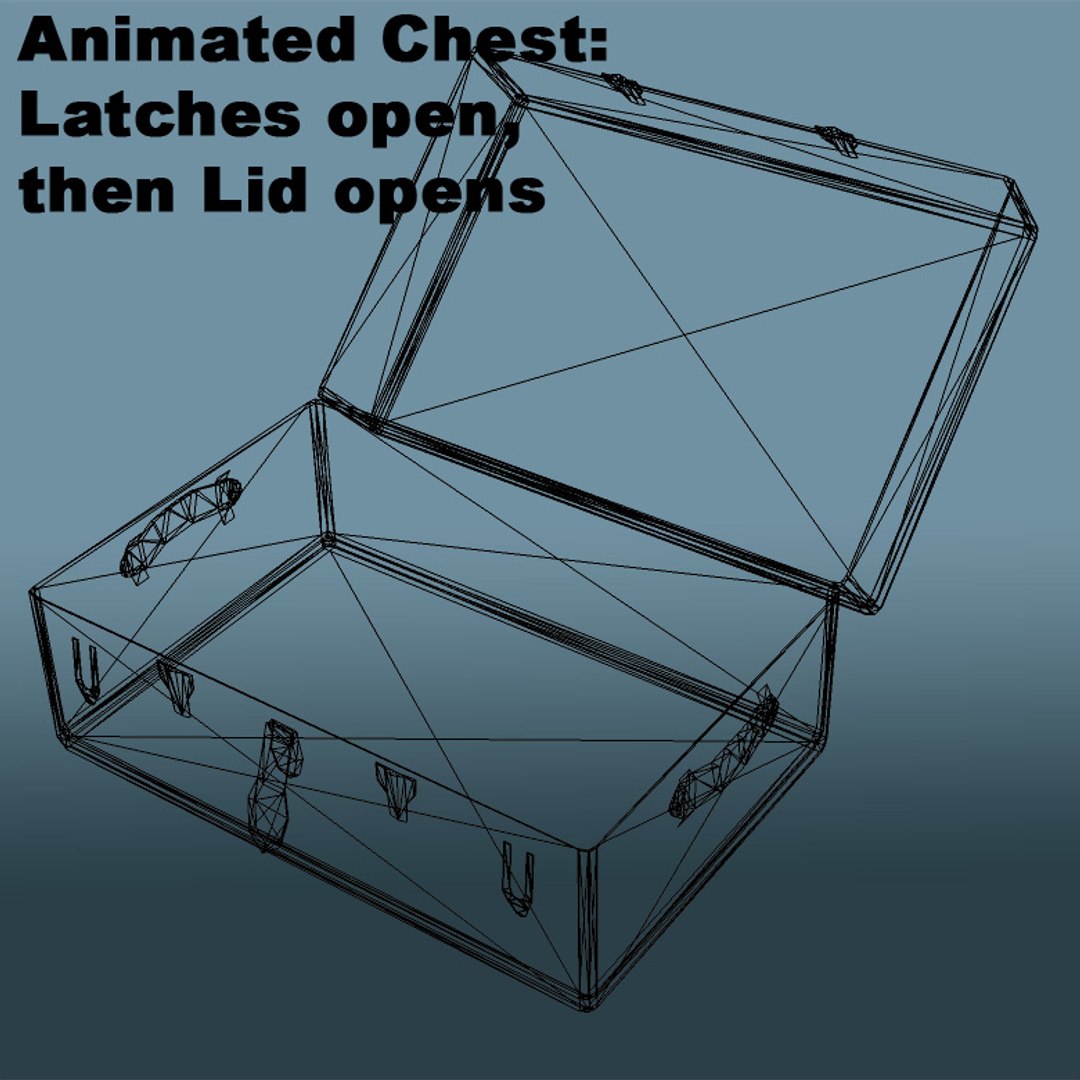 Chest Opening Animation 3d Model