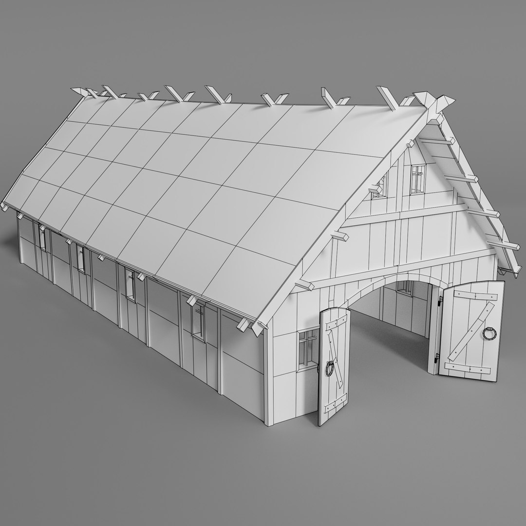 Medieval Barn 3D Model - TurboSquid 1662593