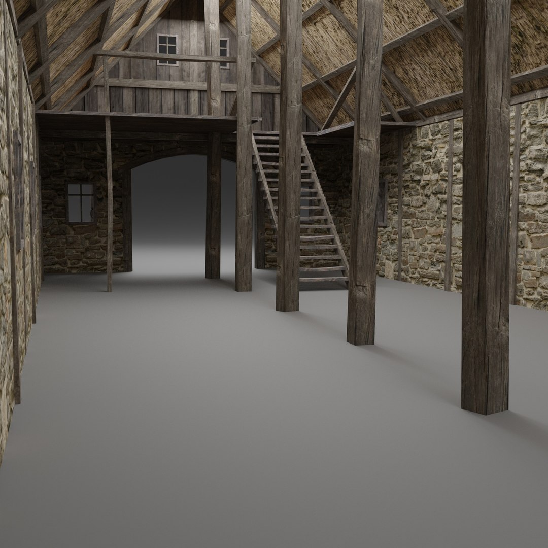 Medieval Barn 3D Model - TurboSquid 1662593