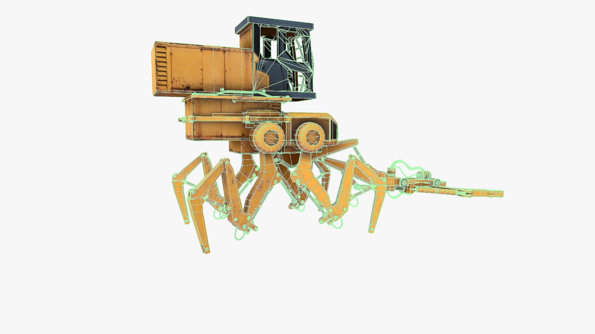 Sci Fi Construction Mech 3D Model - TurboSquid 1401979