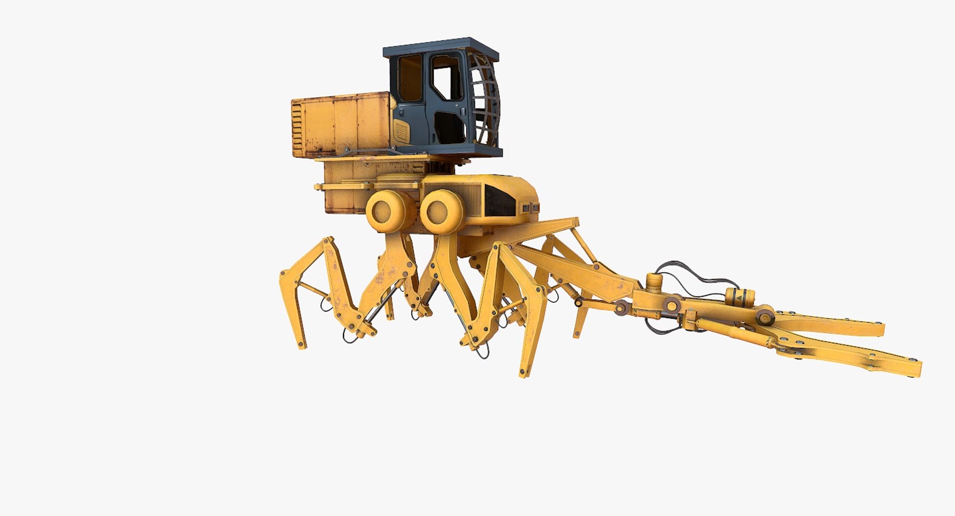 Sci Fi Construction Mech 3D Model - TurboSquid 1401979