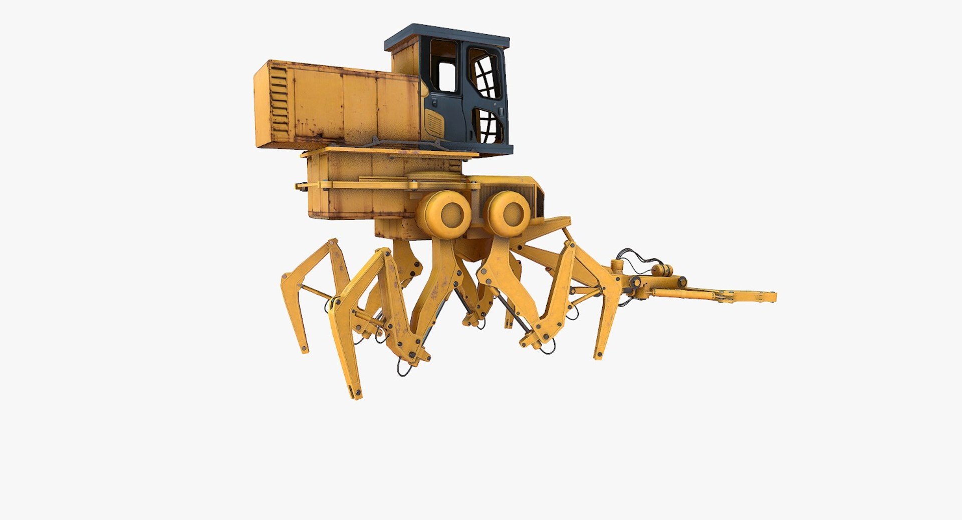 Sci Fi Construction Mech 3D Model - TurboSquid 1401979