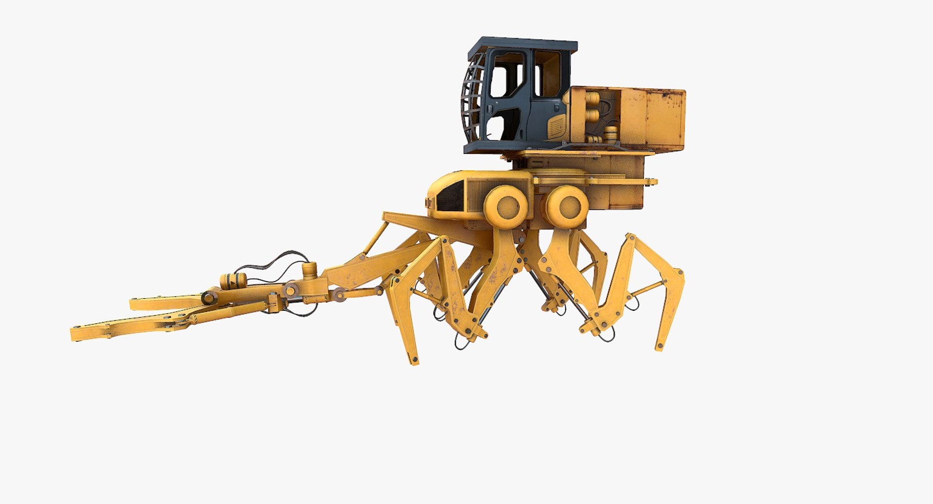 Sci Fi Construction Mech 3D Model - TurboSquid 1401979