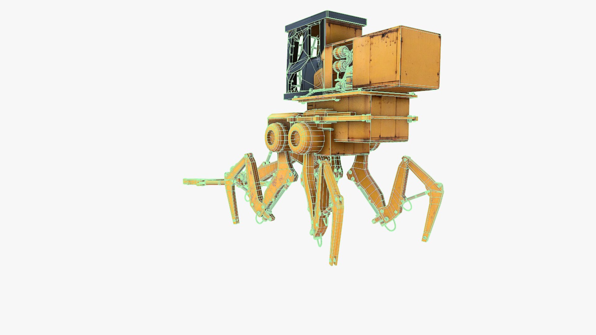 Sci Fi Construction Mech 3D Model - TurboSquid 1401979