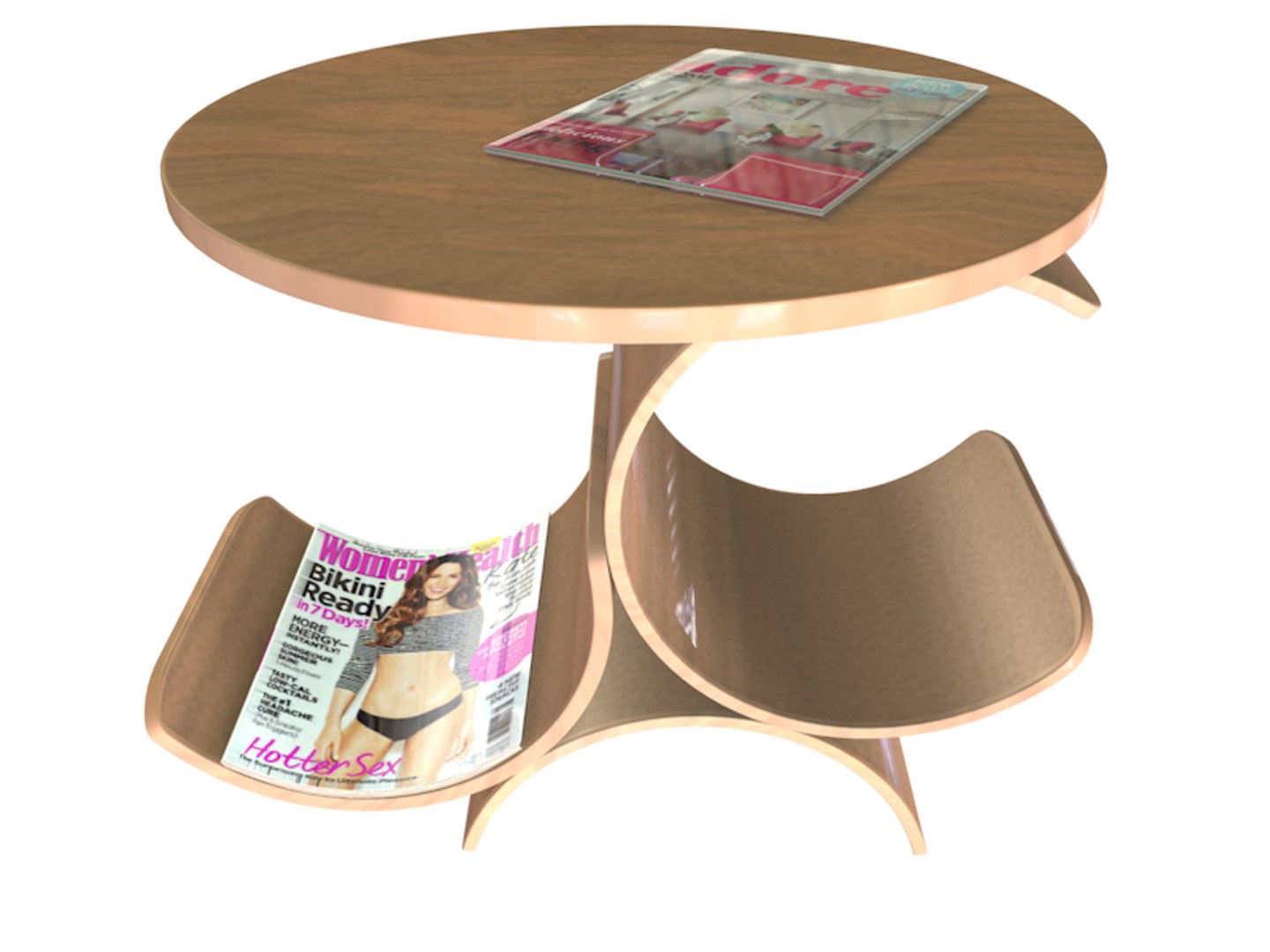 3d Wooden Magazine Table