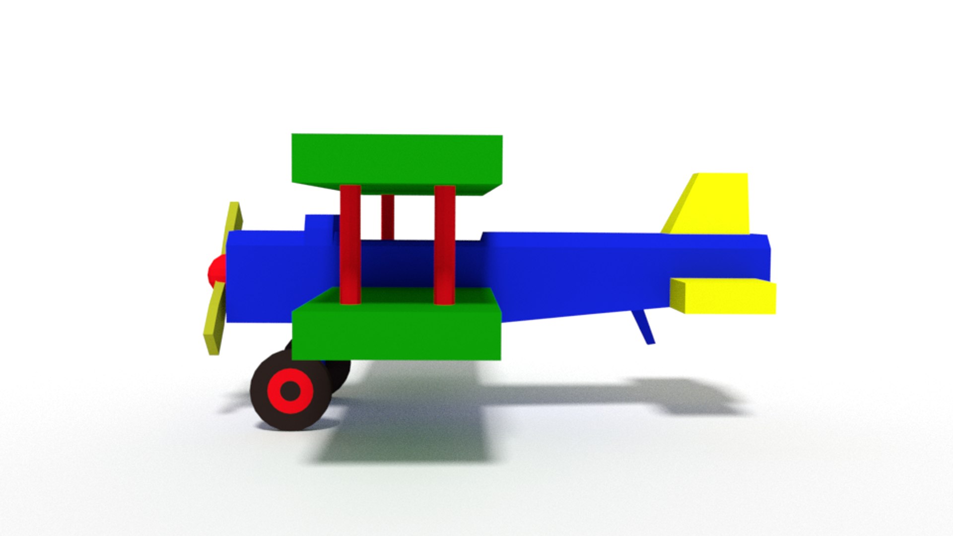 3D Biplane Toy - TurboSquid 1443440