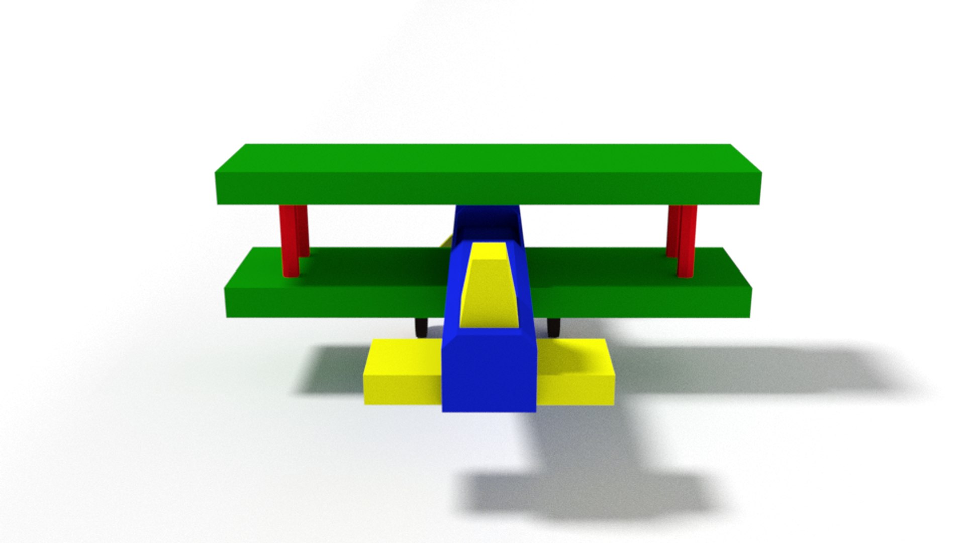 3D Biplane Toy - TurboSquid 1443440