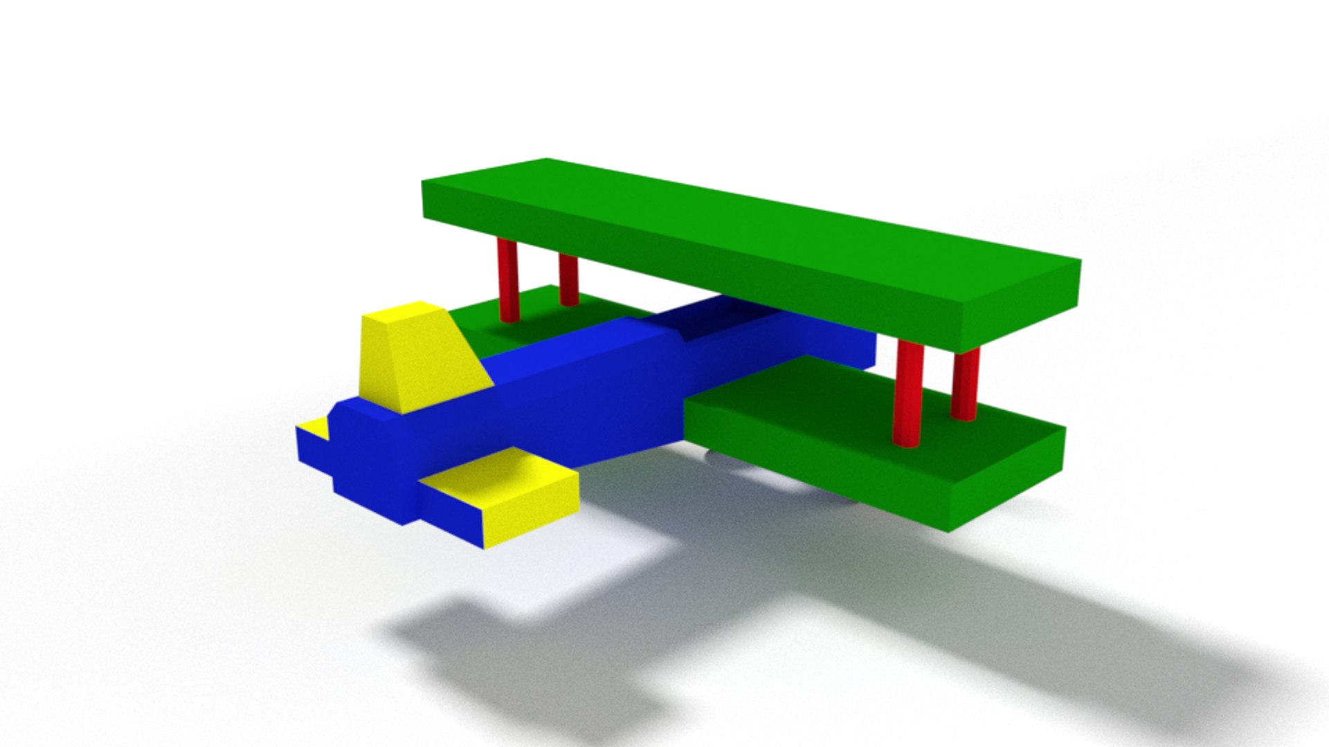 3D Biplane Toy - TurboSquid 1443440