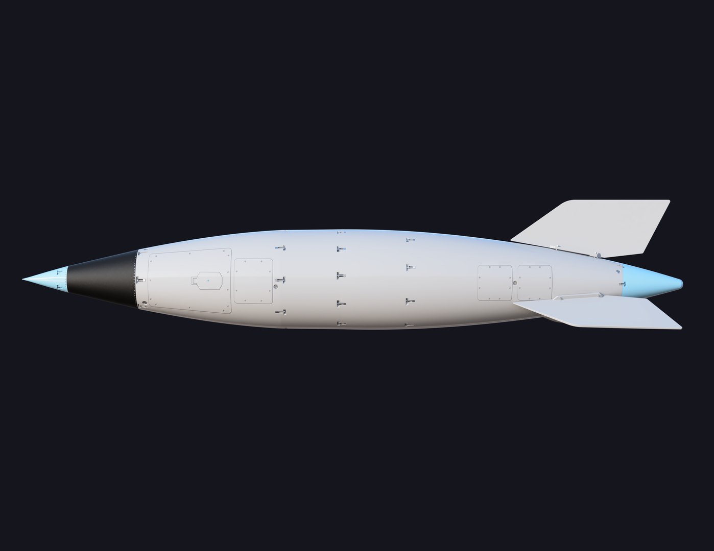 3D Model AN-52 Thermonuclear Bomb - TurboSquid 2183496