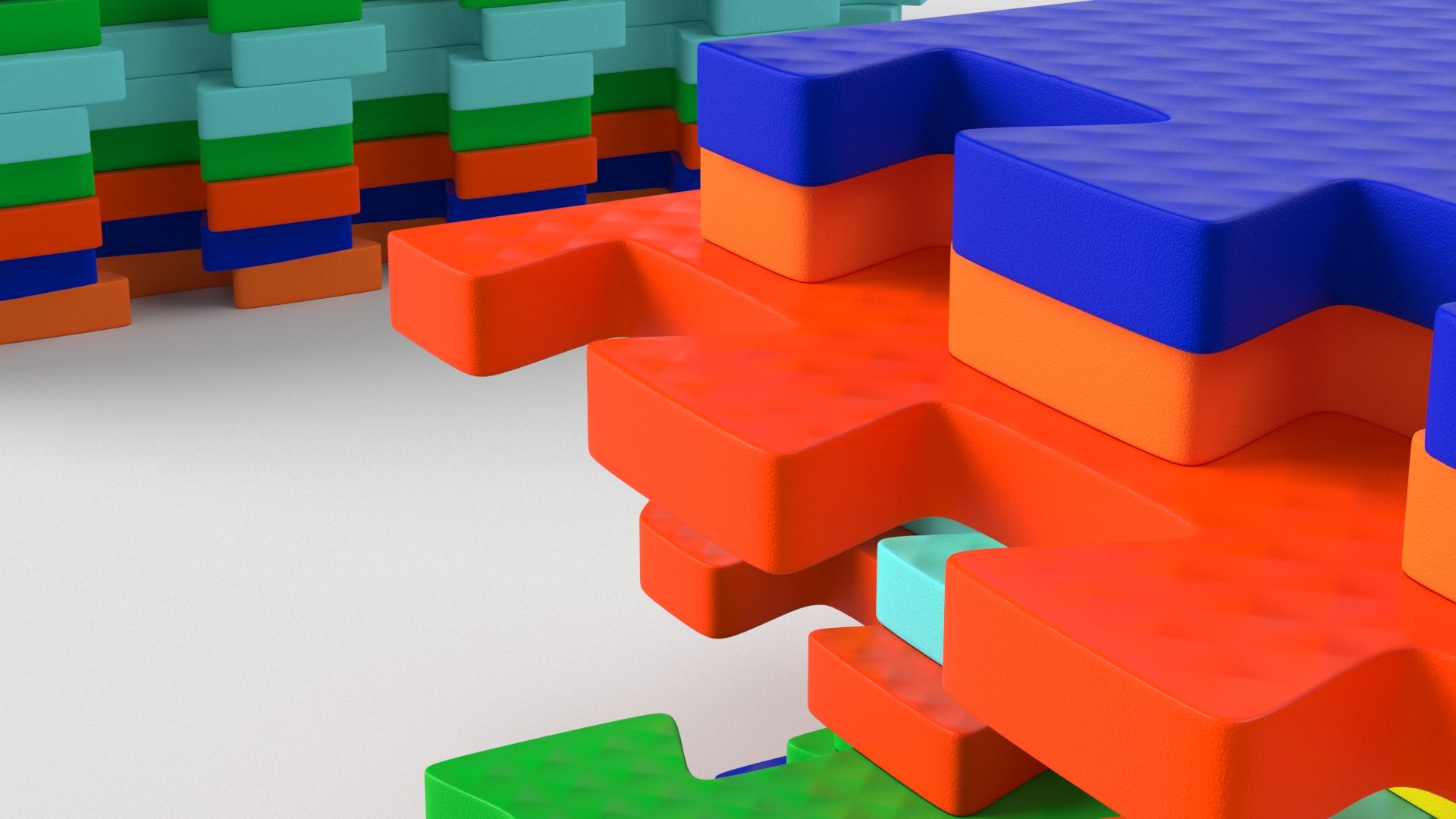 Stacks Carpet Puzzle 3D - TurboSquid 2064393