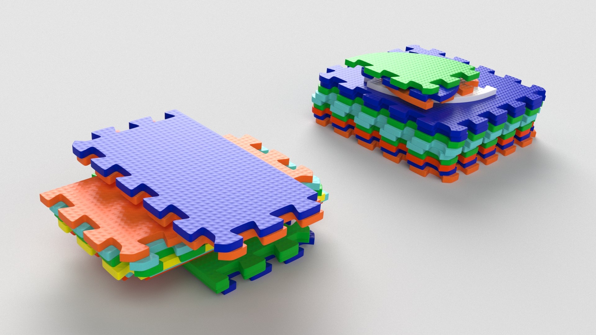Stacks Carpet Puzzle 3D - TurboSquid 2064393