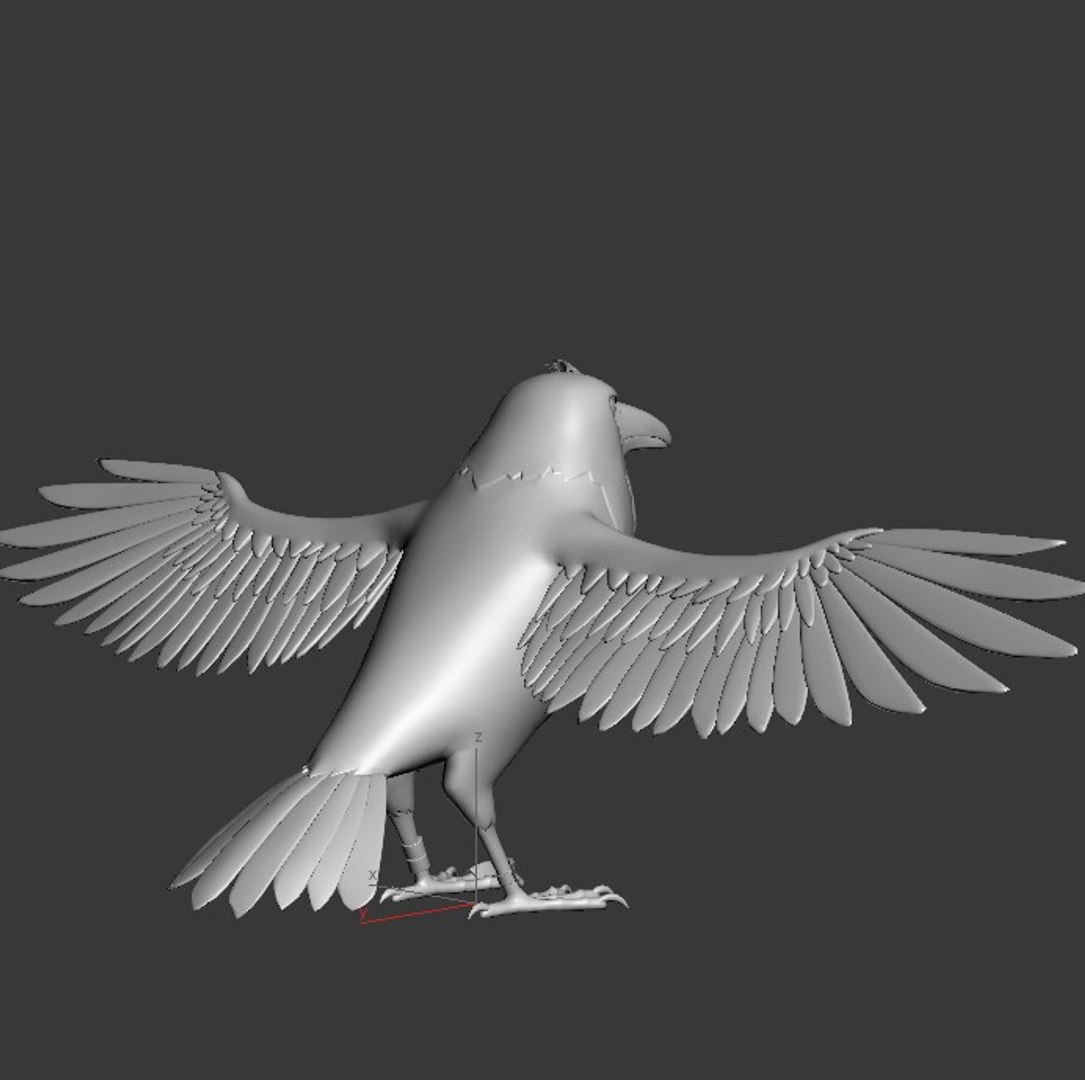 3D Cartoon Bird - TurboSquid 1248471