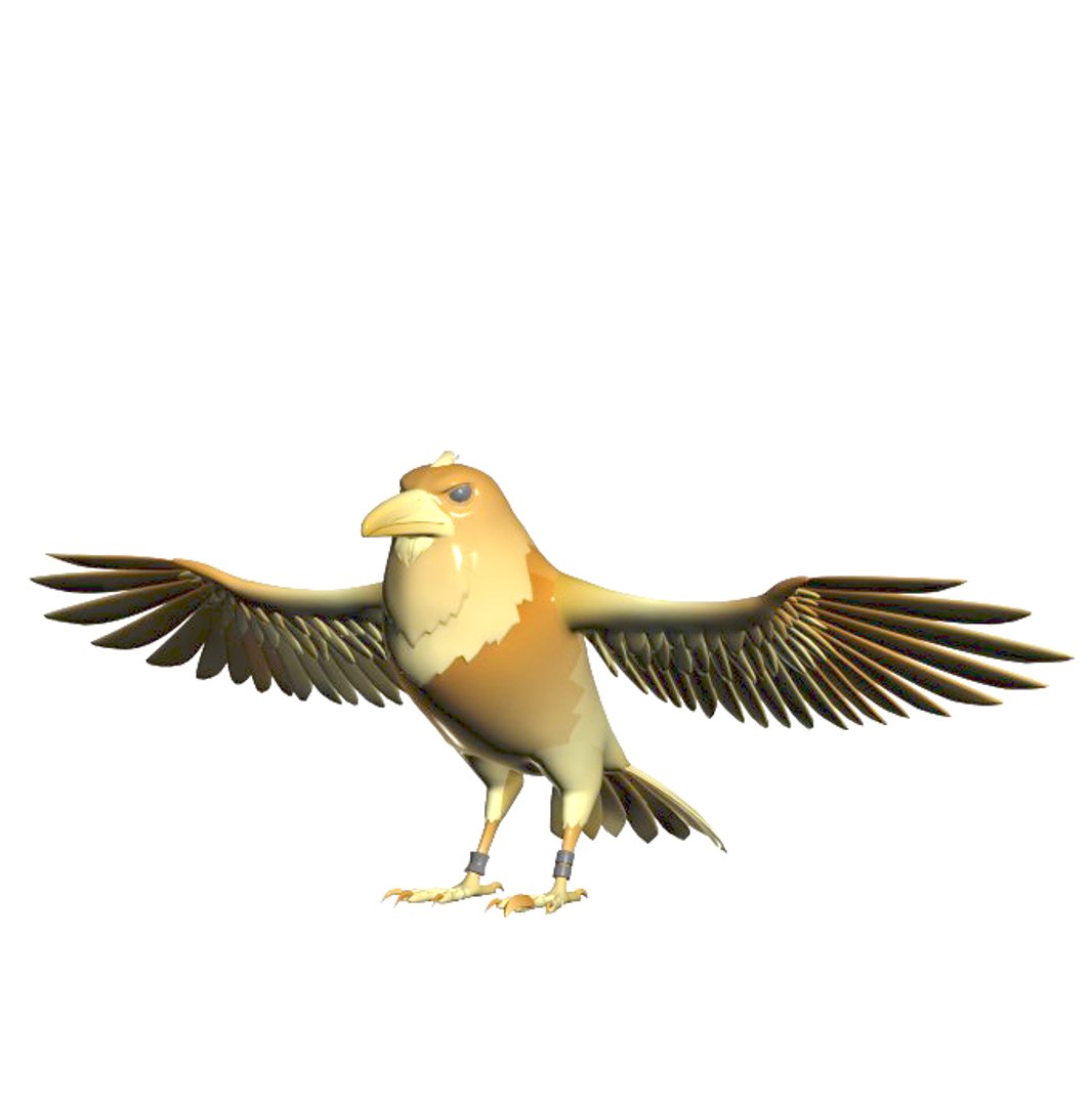 3D Cartoon Bird - TurboSquid 1248471