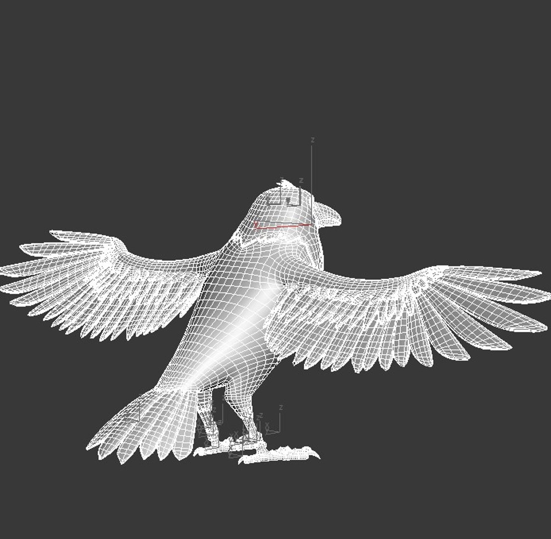 3D Cartoon Bird - TurboSquid 1248471