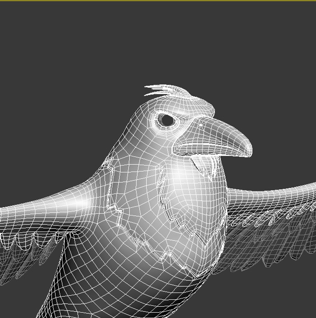 3D Cartoon Bird - TurboSquid 1248471