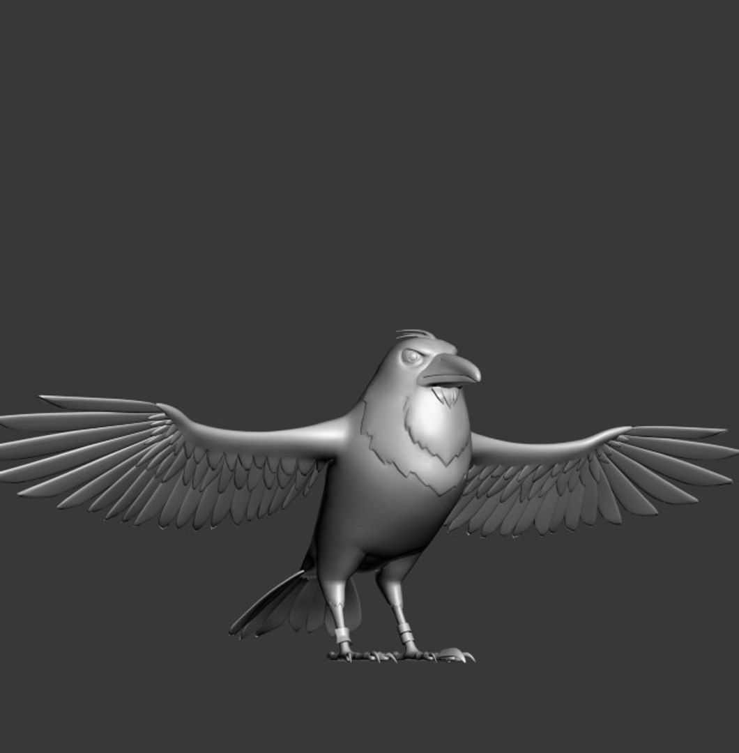 3D Cartoon Bird - TurboSquid 1248471