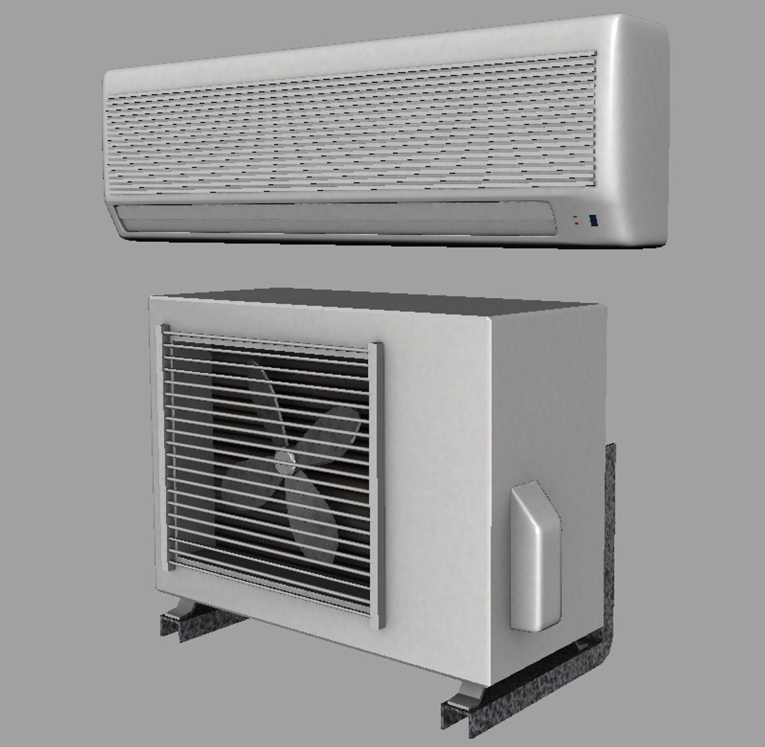 Air Conditioner Set 3d Obj