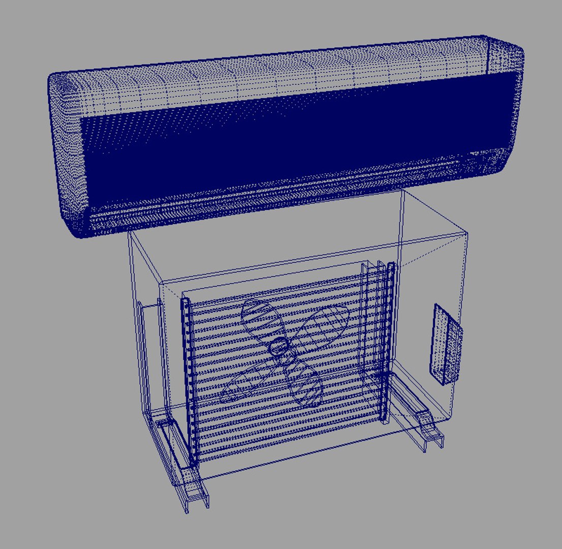 Air Conditioner Set 3d Obj