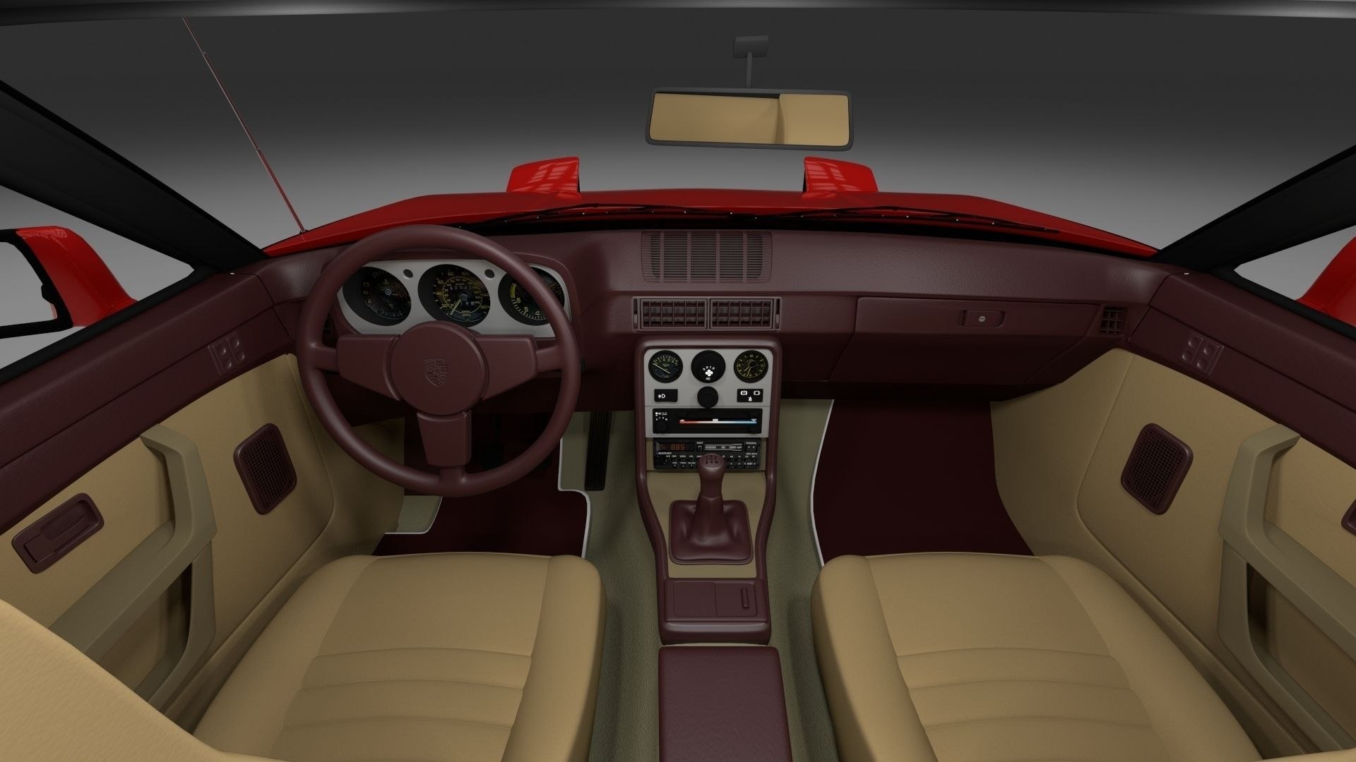 Porsche 944 Interior Hdri Obj