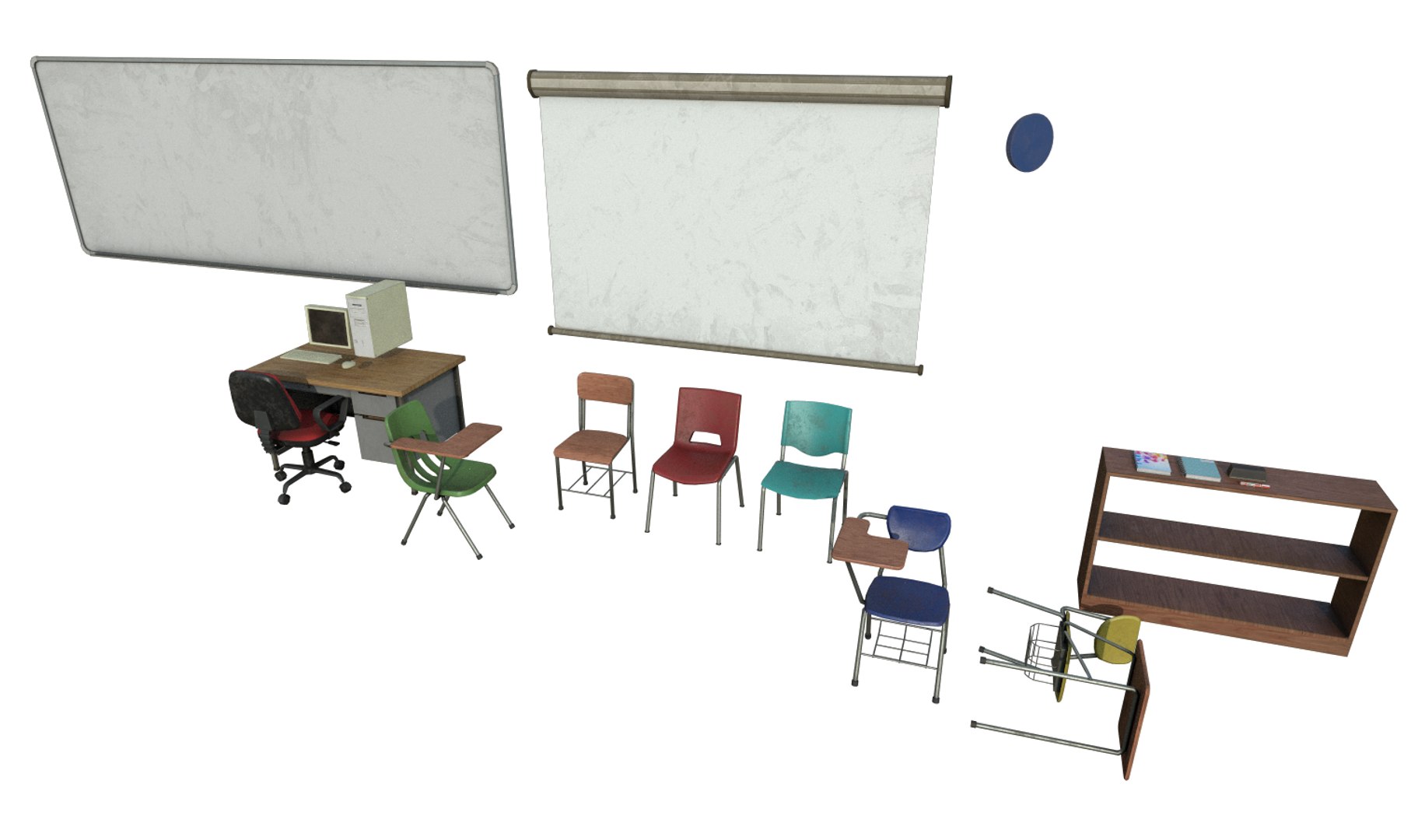 Classroom Prop Pack 1 Model - TurboSquid 2095139