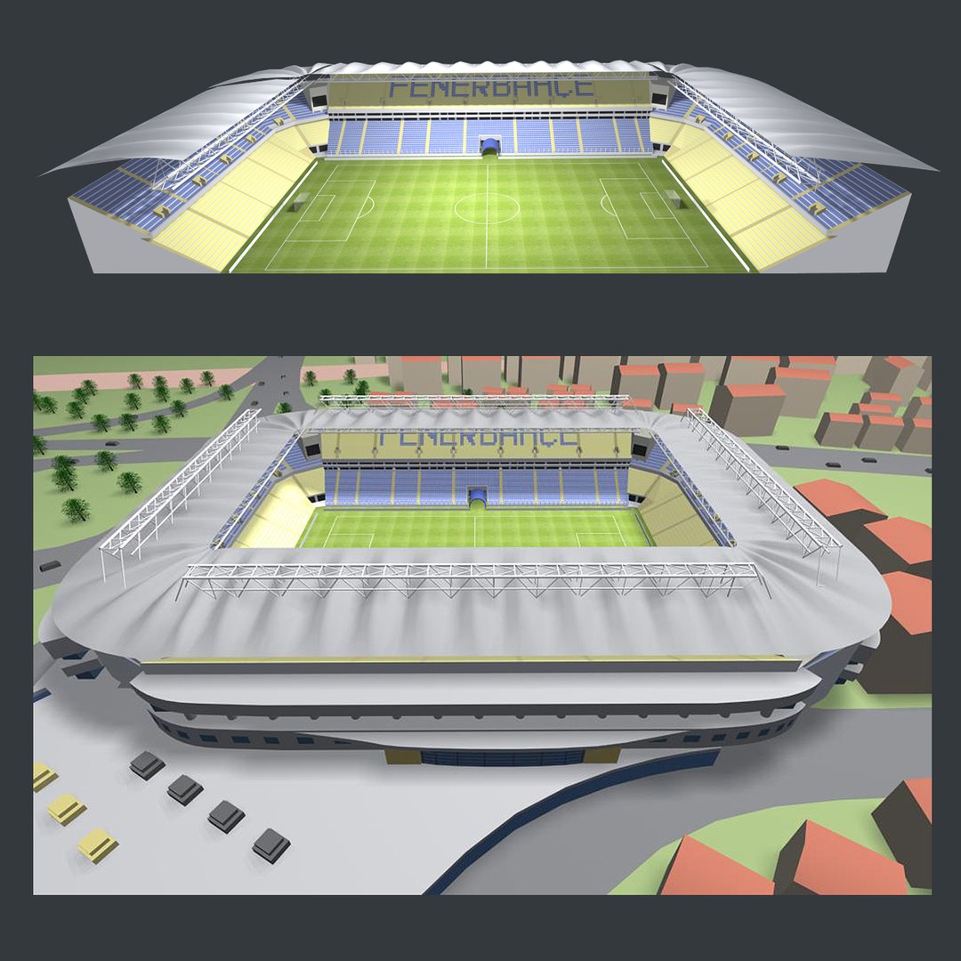 3d Model Kr Stadium Football