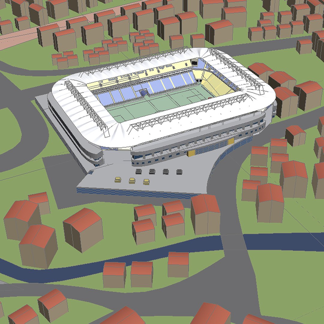 3d Model Kr Stadium Football