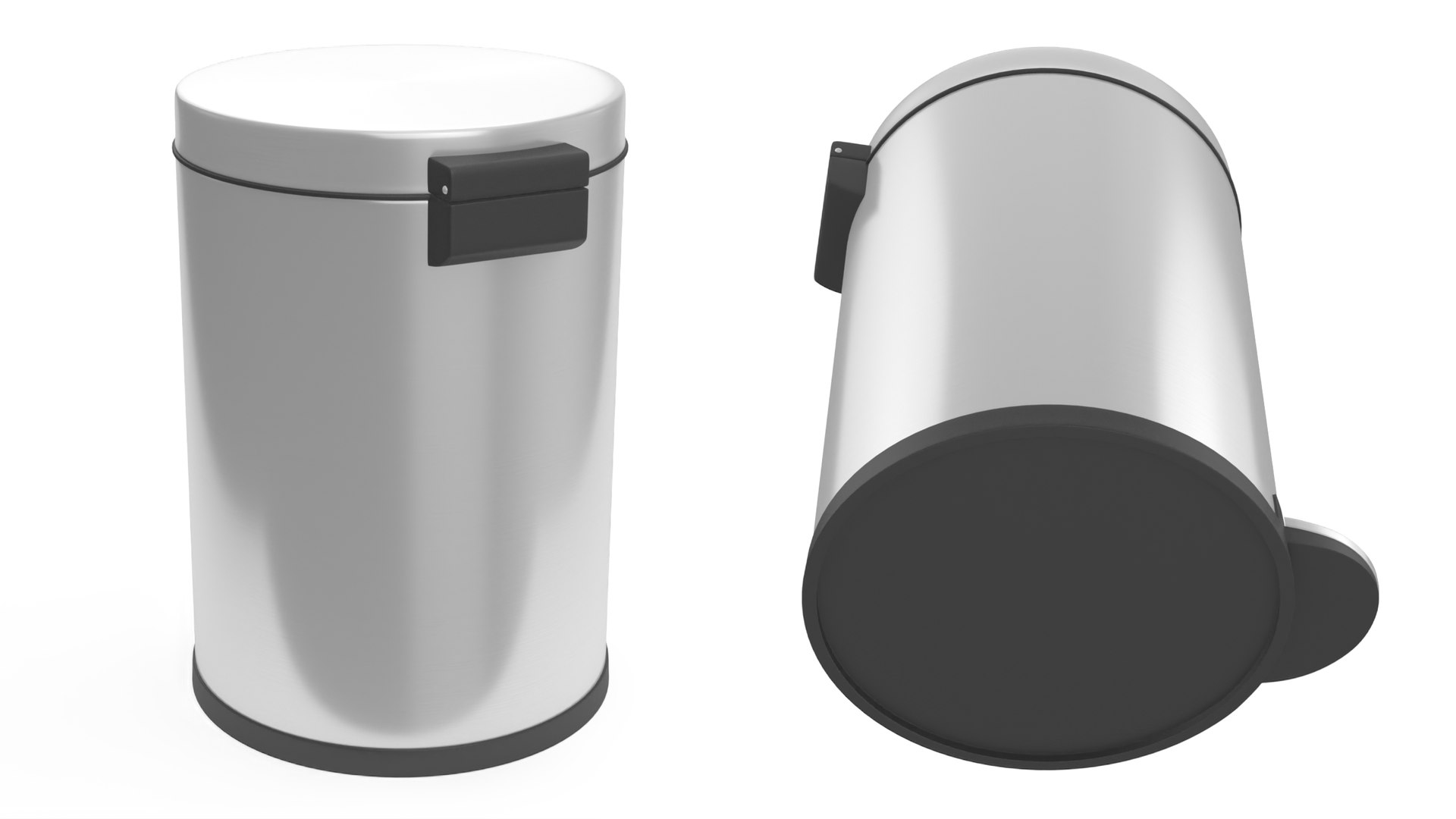 3D Round Step Garbage Can - TurboSquid 2162021