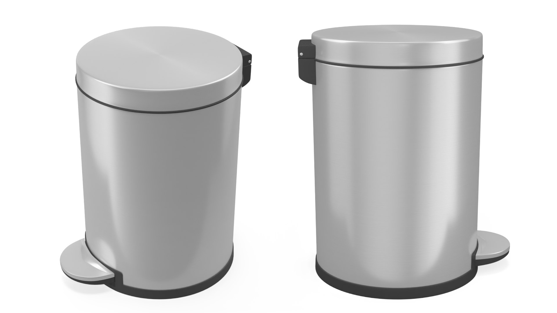 3D Round Step Garbage Can - TurboSquid 2162021