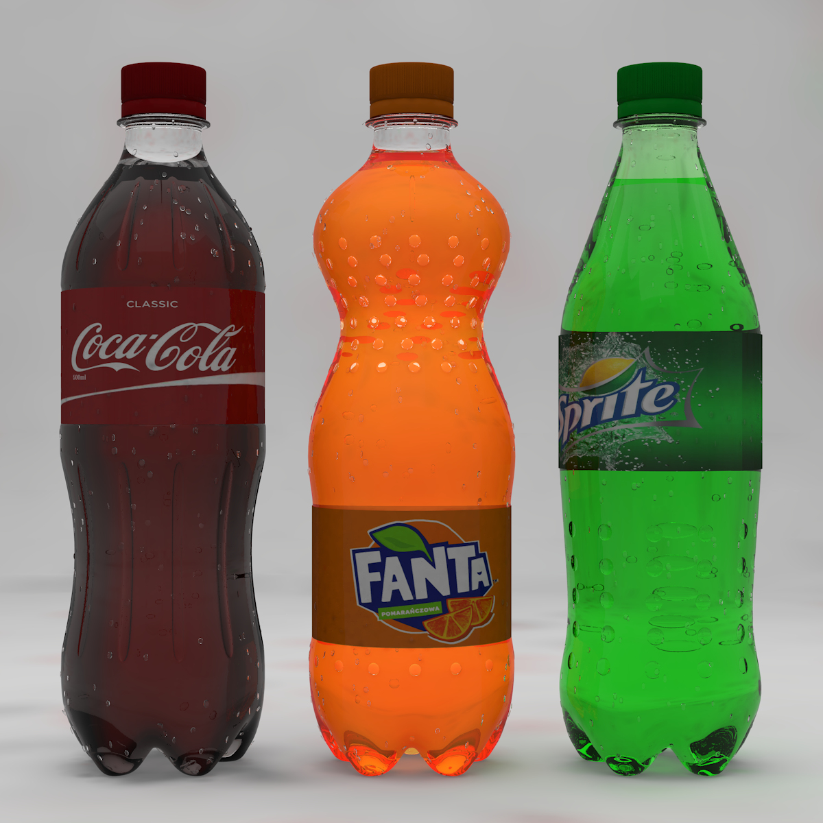 modelo 3d Botellas de soda (1) - TurboSquid 1413326