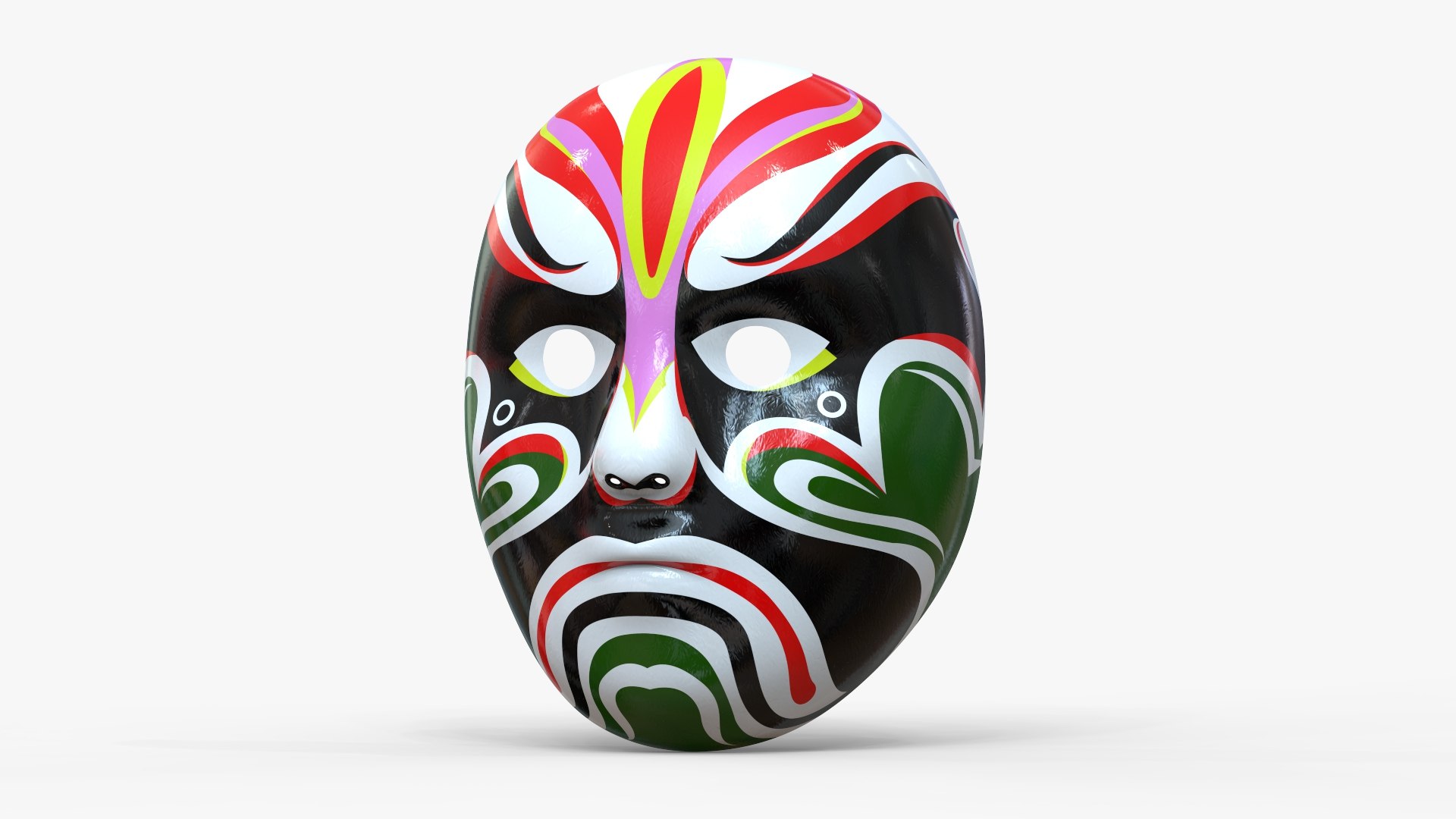 3D Chinese Opera Mask Model - TurboSquid 1987285