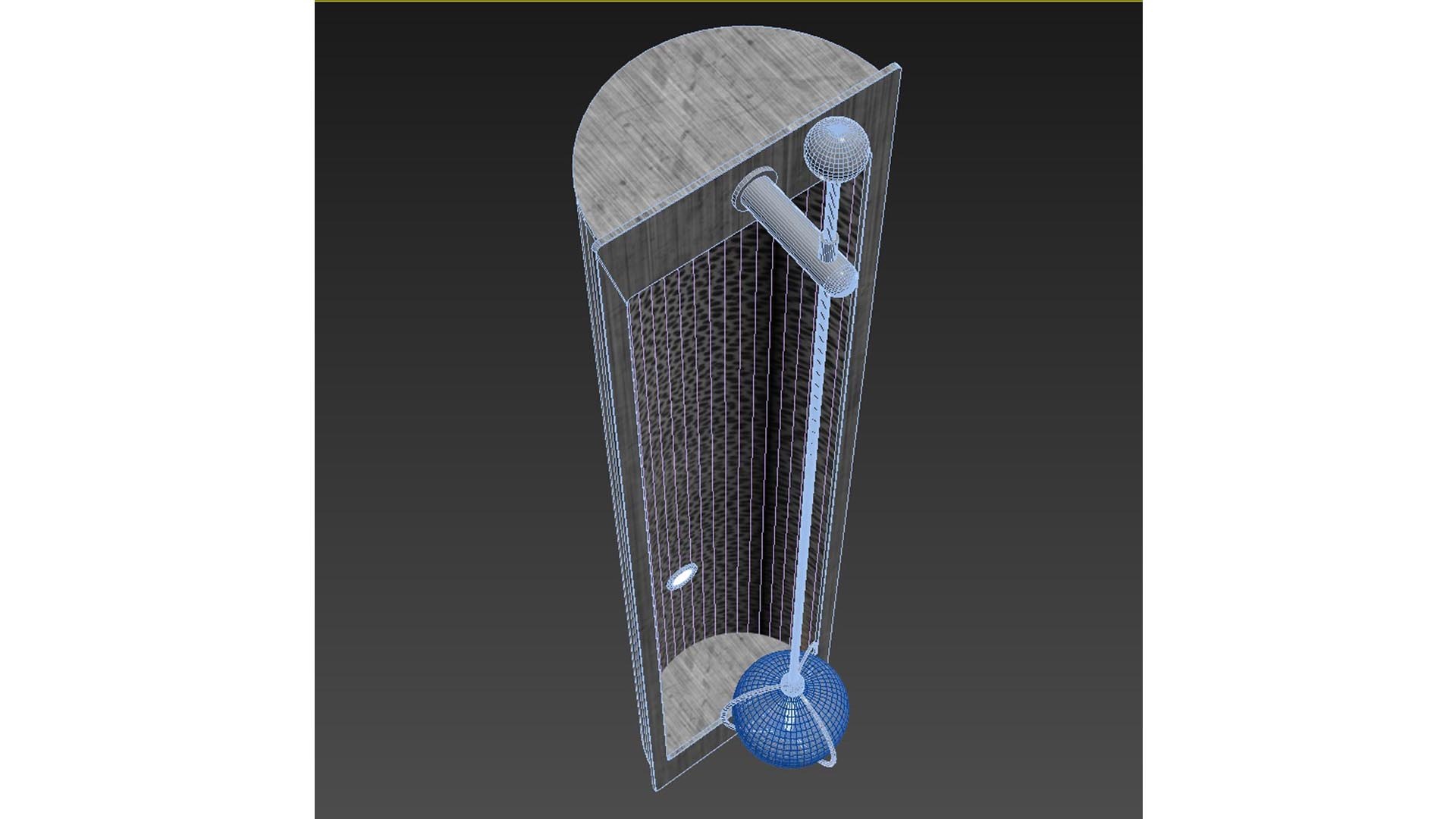 Vega Modern Metal Wall Light With Glass Sphere Model - TurboSquid 1894170