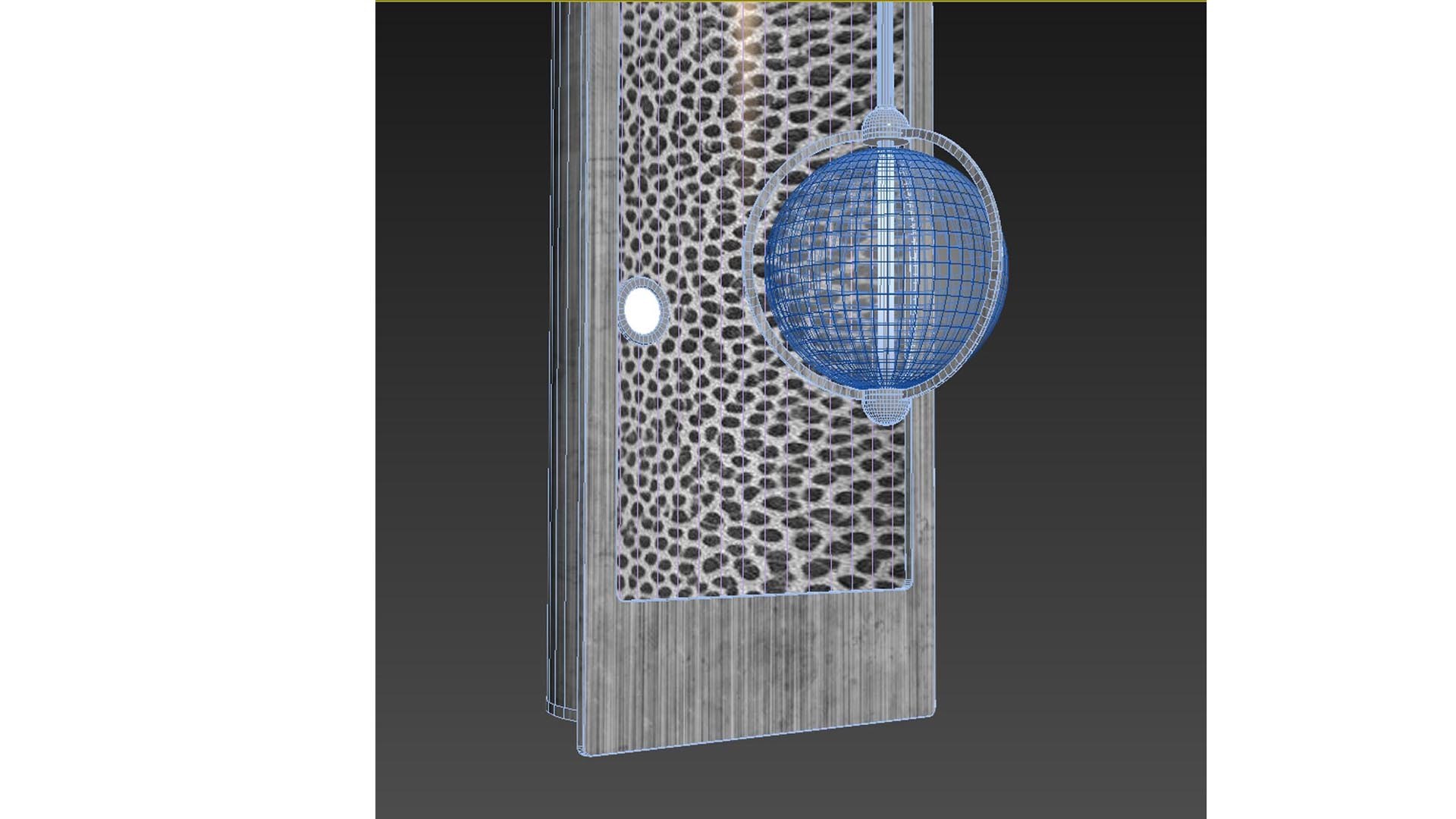 Vega Modern Metal Wall Light With Glass Sphere Model - TurboSquid 1894170