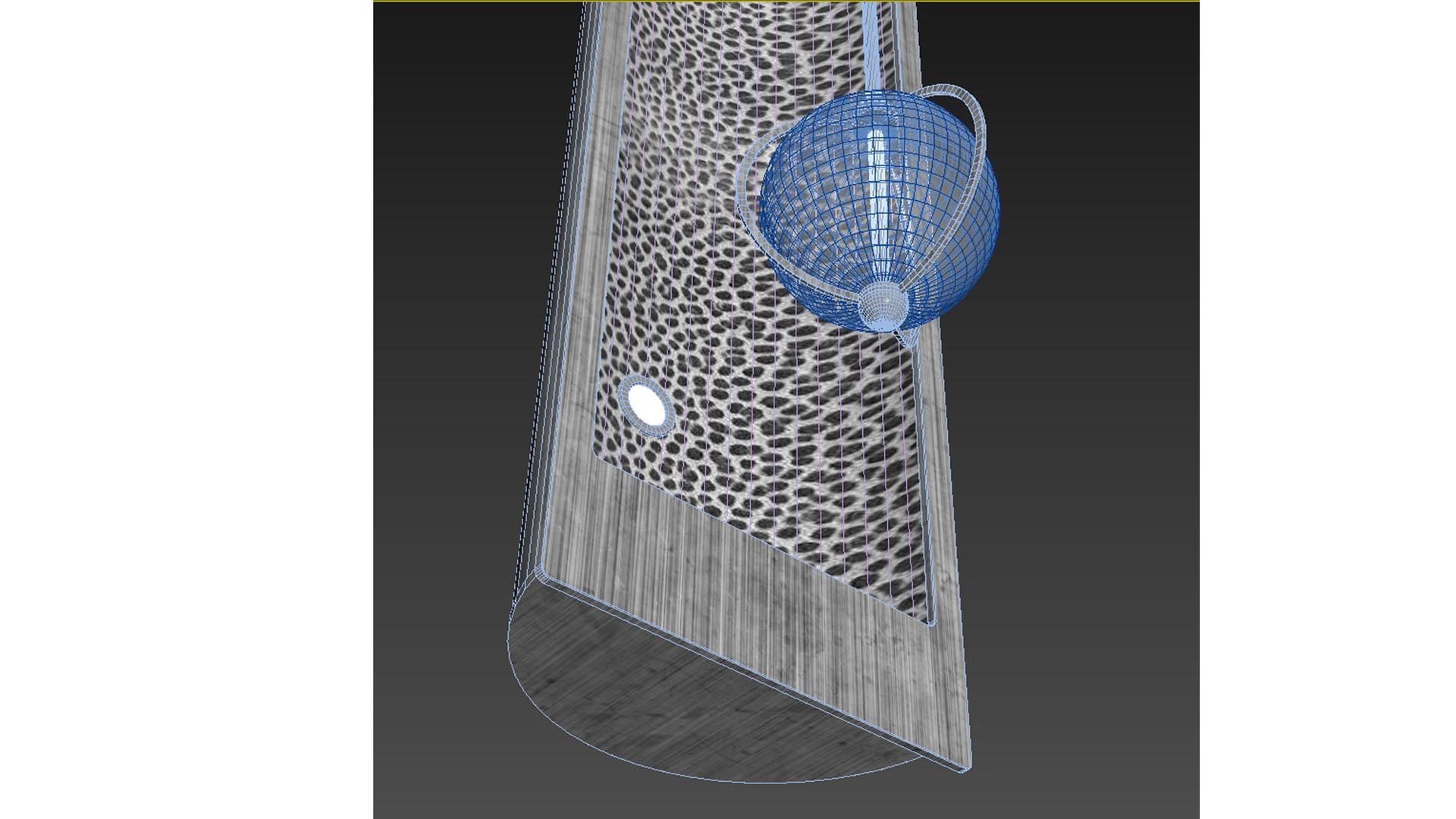 Vega Modern Metal Wall Light With Glass Sphere Model - TurboSquid 1894170