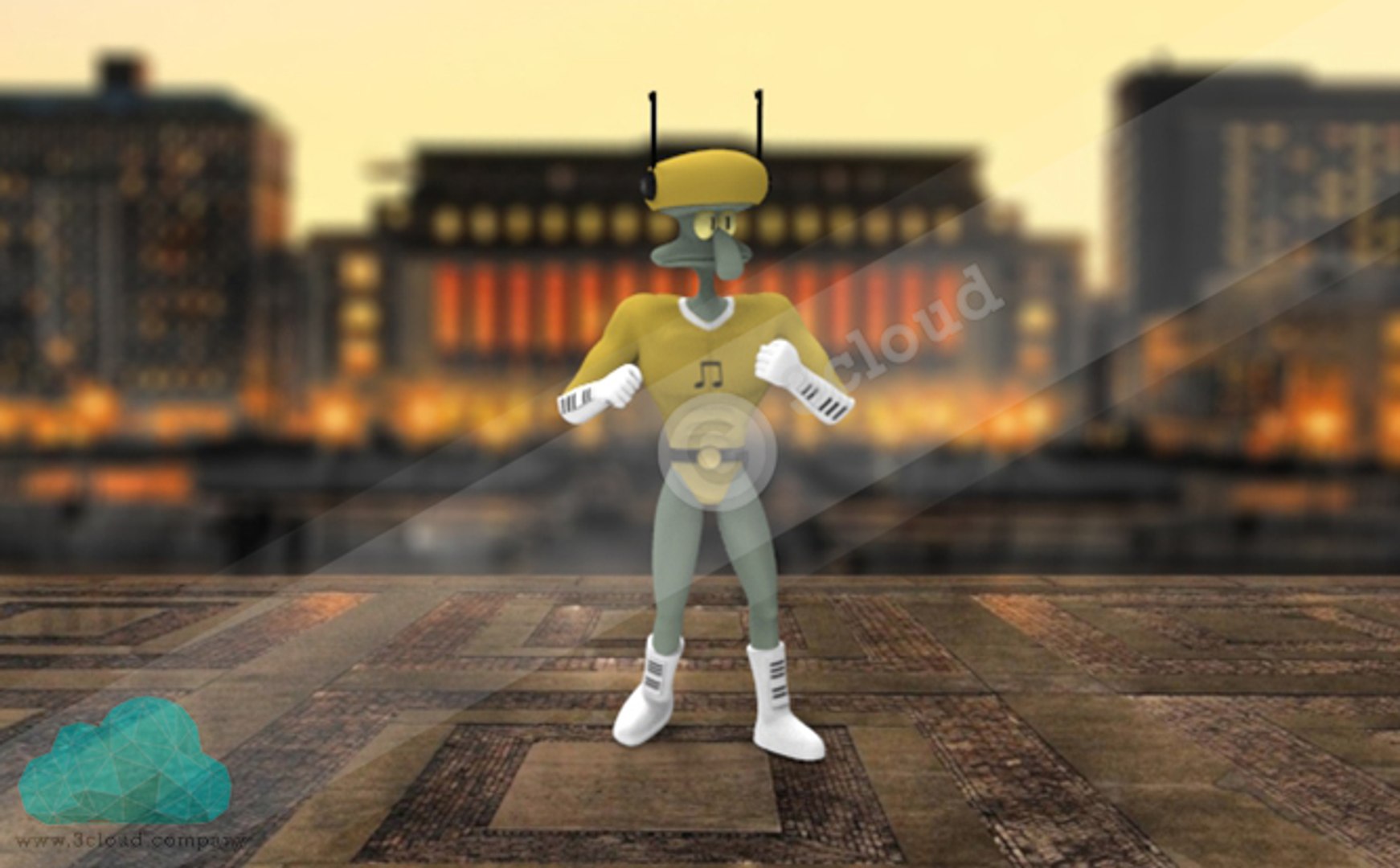 3d Squidward Tentacles Characters Ready