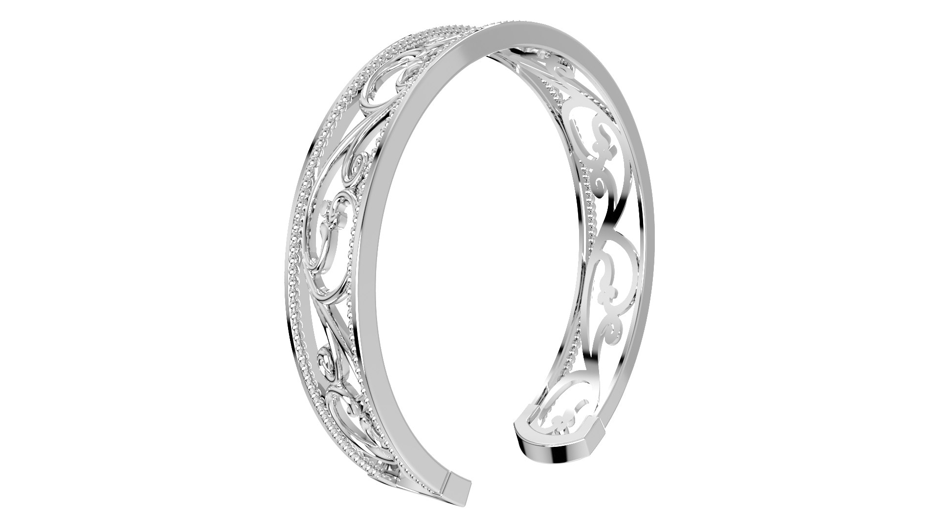 3D Bracelet Bangle 3D CAD Design Spring Rate Style-O-1-102 3D Print ...