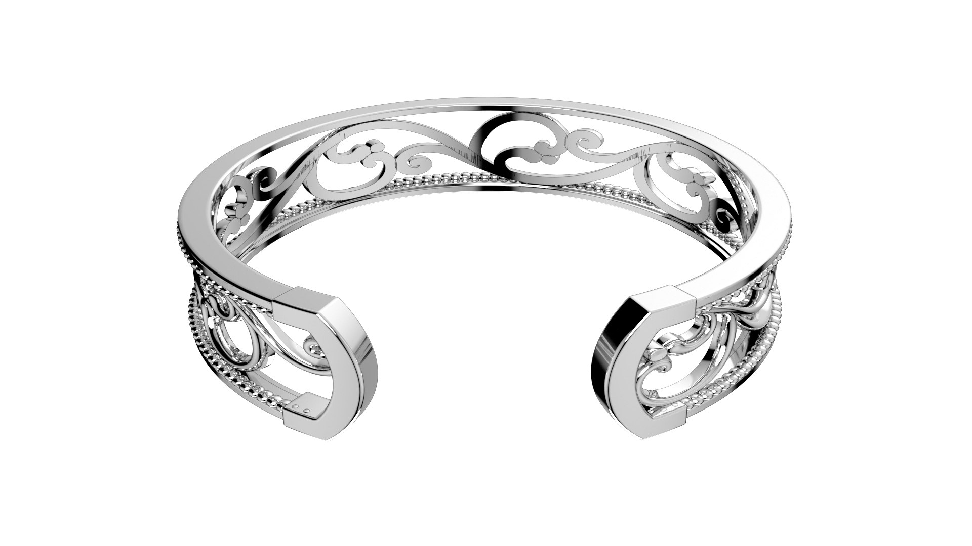 3D Bracelet Bangle 3D CAD Design Spring Rate Style-O-1-102 3D Print ...