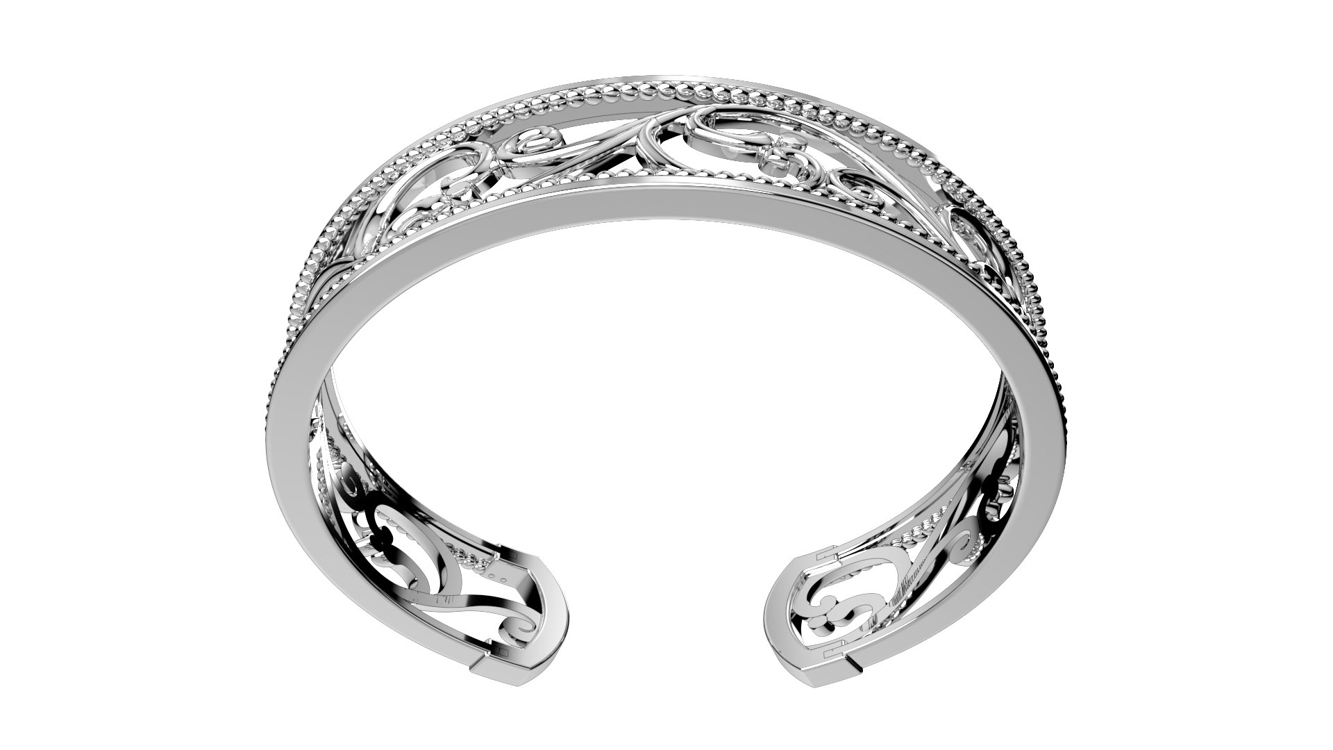 3D Bracelet Bangle 3D CAD Design Spring Rate Style-O-1-102 3D Print ...