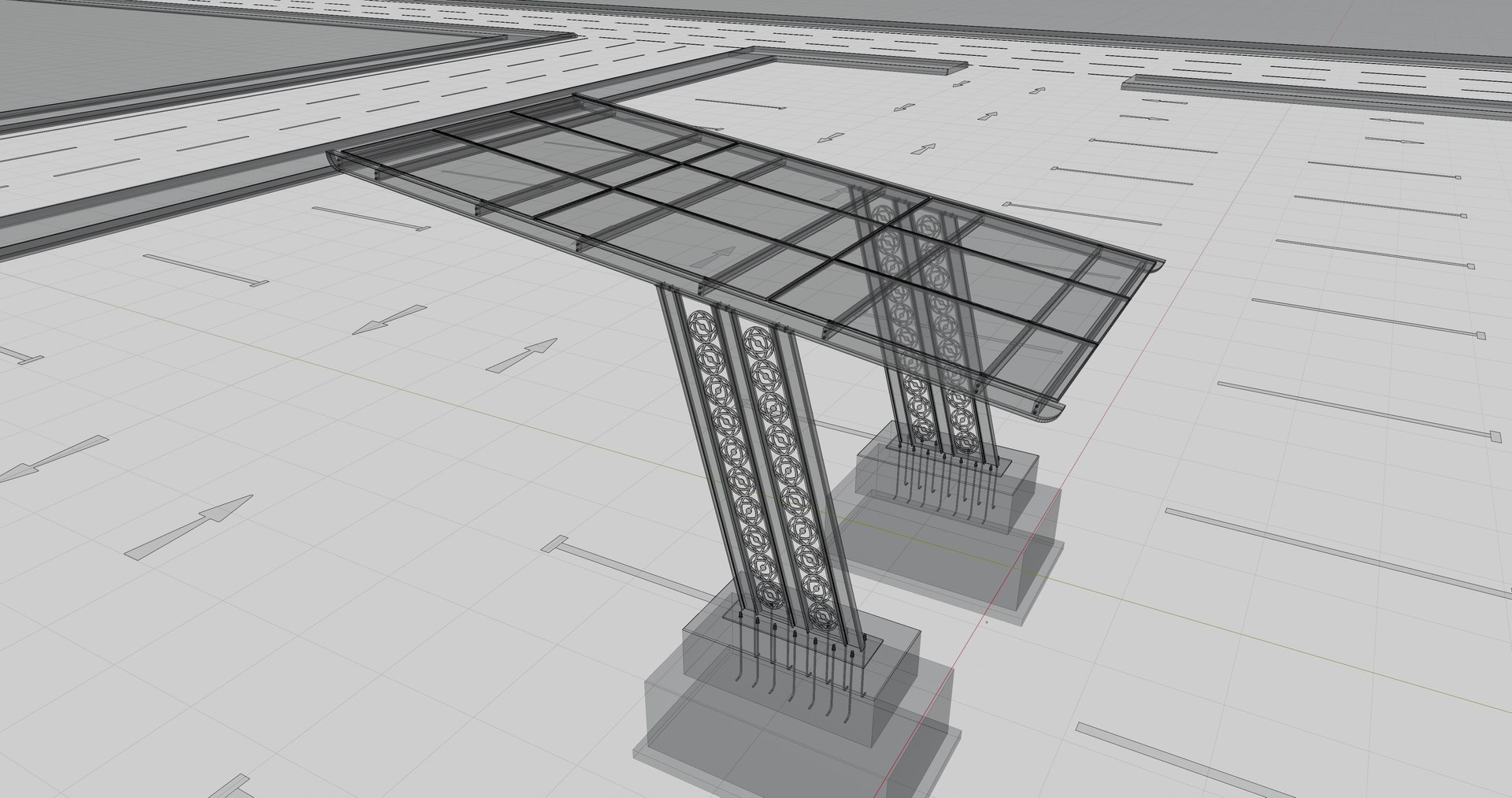 TRIPLE L TYPE MODERN SOLAR CARPORT TYPE-17 Model - TurboSquid 2300695