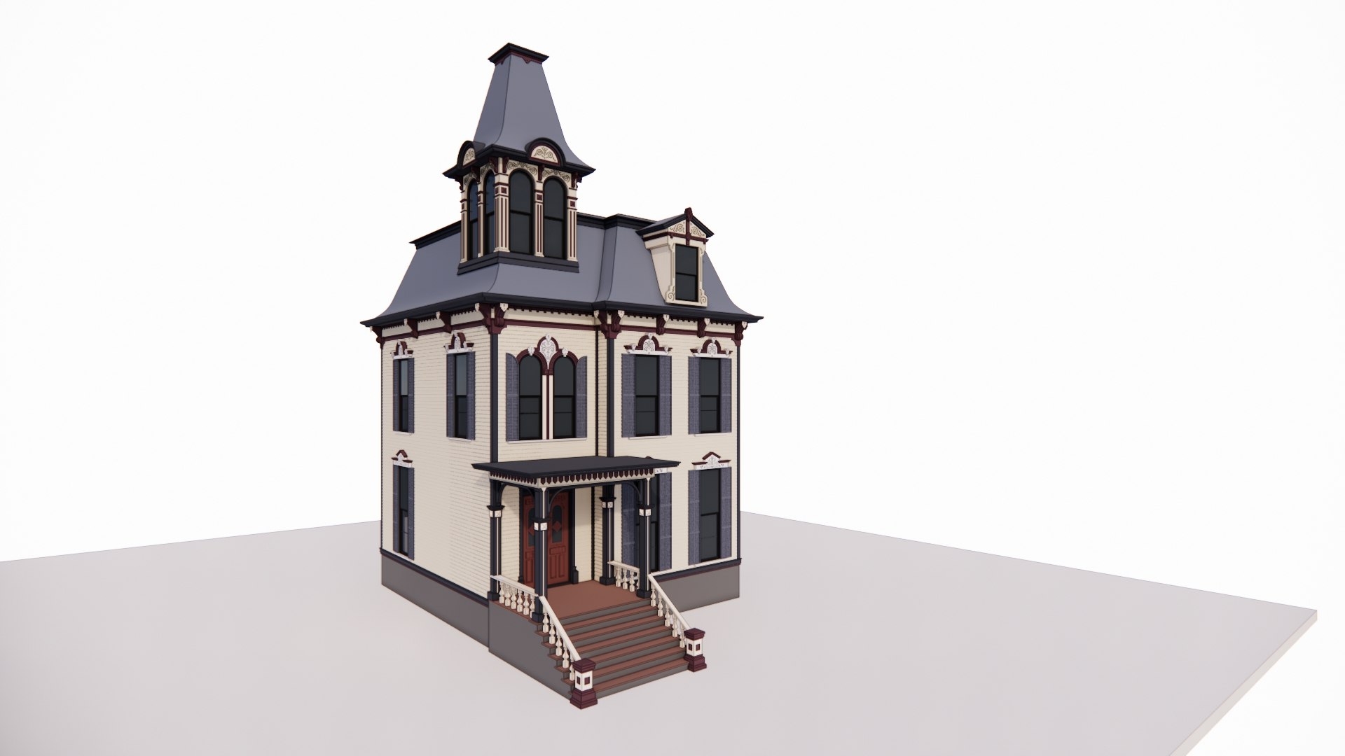 Victorian House 3D Model 3D Model - TurboSquid 2289658